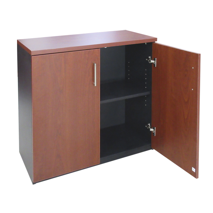 Gabinete 2 Puertas GB80 Cerezo con Negro – MSA