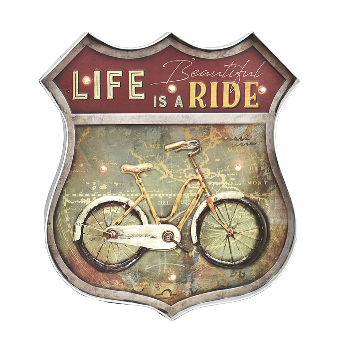 Letrero Vintage Led Life is a Ride 2021220 – MSA