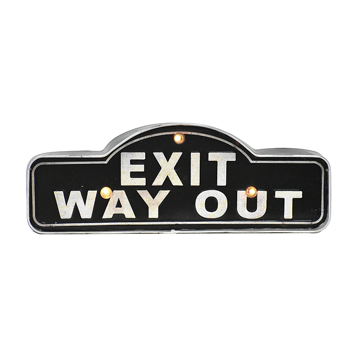Letrero Vintage Led Exit Way Out 2021221 – MSA