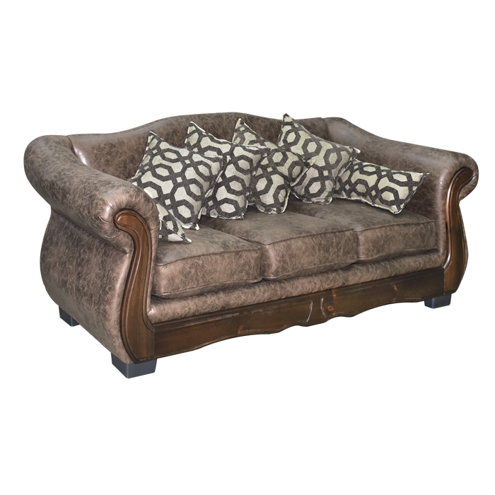 Sofá 3 Cuerpos Paris Tela 410 Cojines 421 – MSA