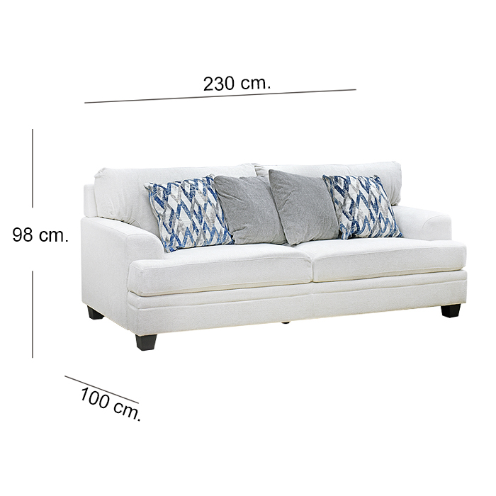 Sofá 3 Cuerpos David White – MSA