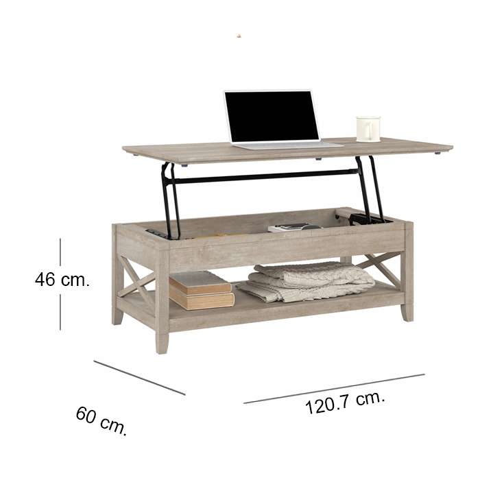 Mesa de Centro Elevable Grey Wash – MSA